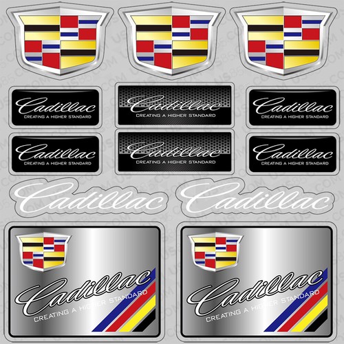For Cadillac Performance Sport Car Sticker 3D Decal Logo Stripe ...