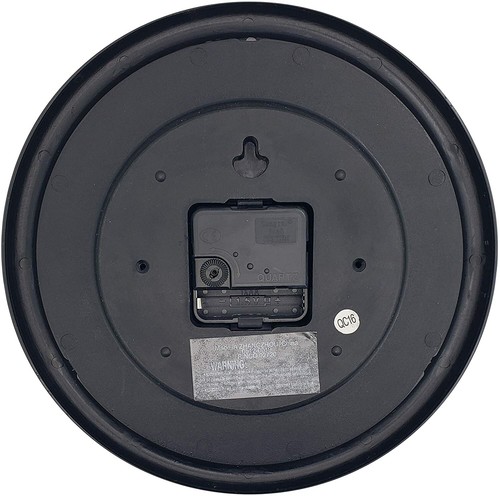 Backwards Wall Clock 9" Reverse Counter Clockwise Time - Gag Joke Prank ...