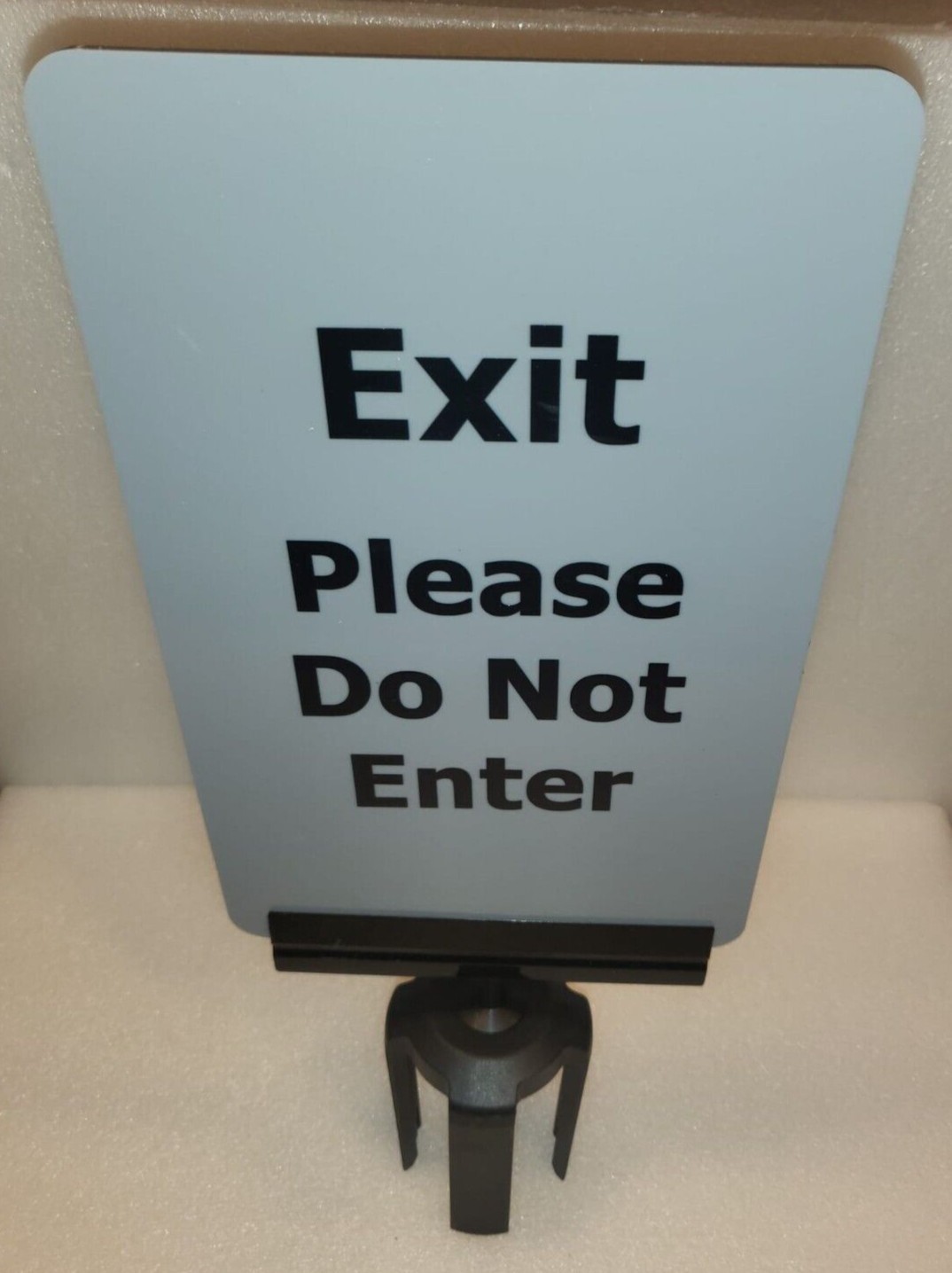 Queueway 7"x11" 1/4" Acrylic Sign Exit Please Do Not Enter-Exit (Double ...