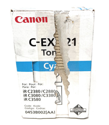 Canon C-Exv21C 0453B002 Original Cyan C2880/C3380/C2380I/iR C3080 [Open ...