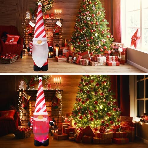 7ft Christmas Inflatable Outdoor Decoration Dwarf with Hat 7ft Dwarf ...