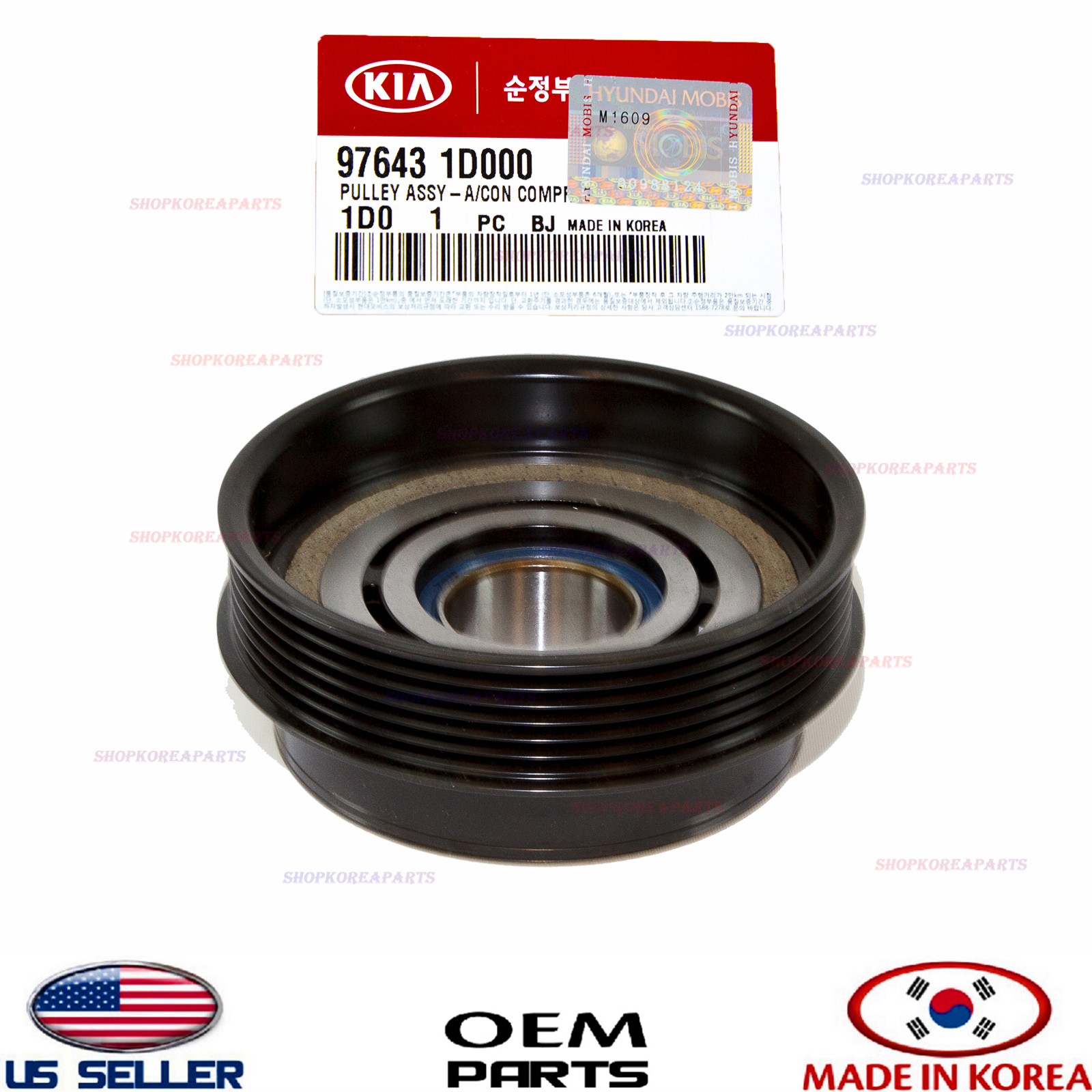 PULLEY for CLUTCH COIL AC COMPRESSOR OEM KIA FORTE 10-13 RONDO 07-08 ...
