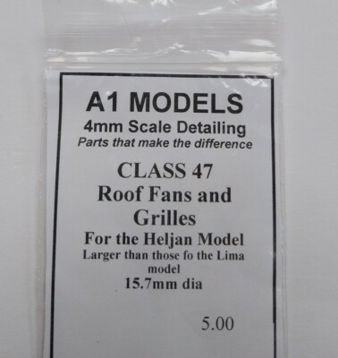 A1 MODELS DETAILING PARTS 00 4mm Scale CLASS 47 HELJAN ROOF FANS ...