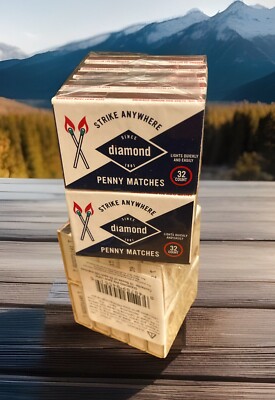 (2 Boxes) Diamond Strike Anywhere Matches Penny Matches Camping 640 ...