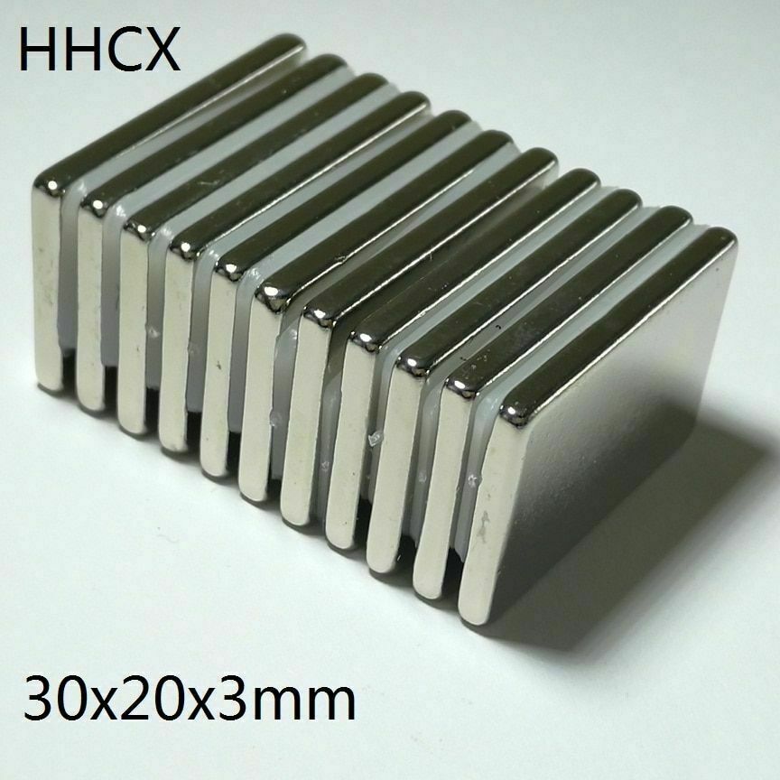 Neodymium 10pcs/lot Magnet 30x20x3mm N35 Strong Square Ndfeb Rare Earth ...