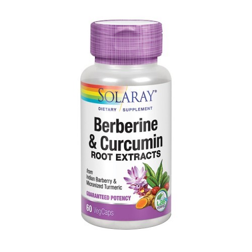 Berberine & Curcumin 600 mg 60 Veg Caps By Solaray | eBay