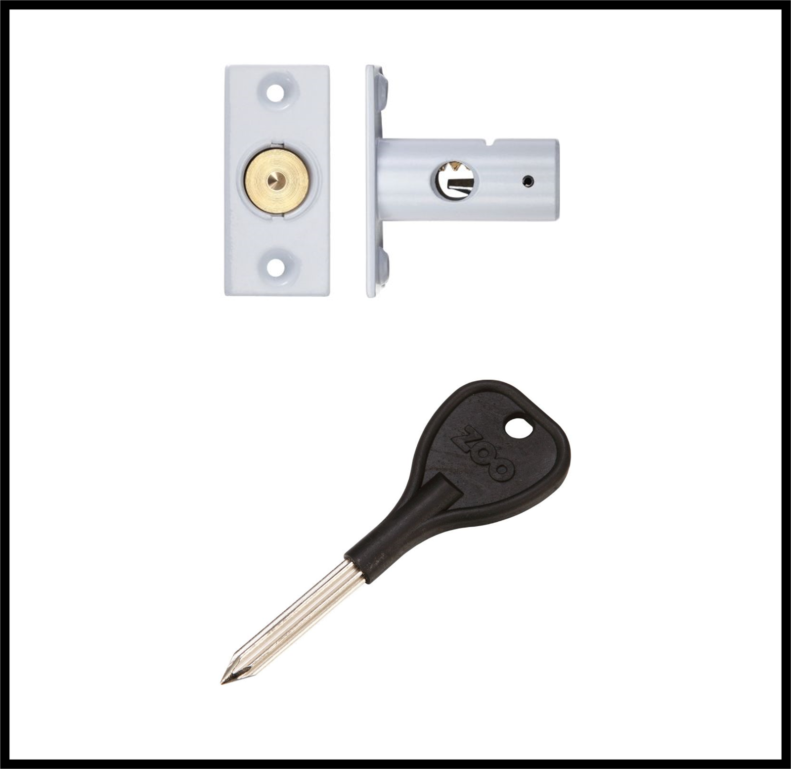 37mm Window Security Rack Bolt, Star Key & Thumb Turn Mortice Knob ...