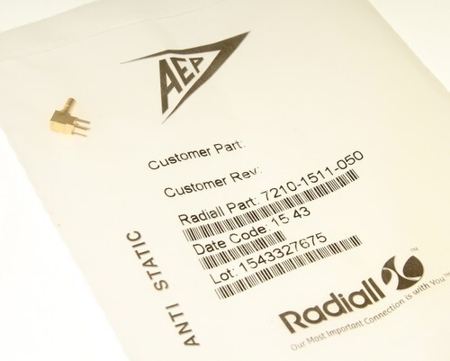 7210-1511-050 Radiall Right Angle Male Jack RF Connector AEP | eBay