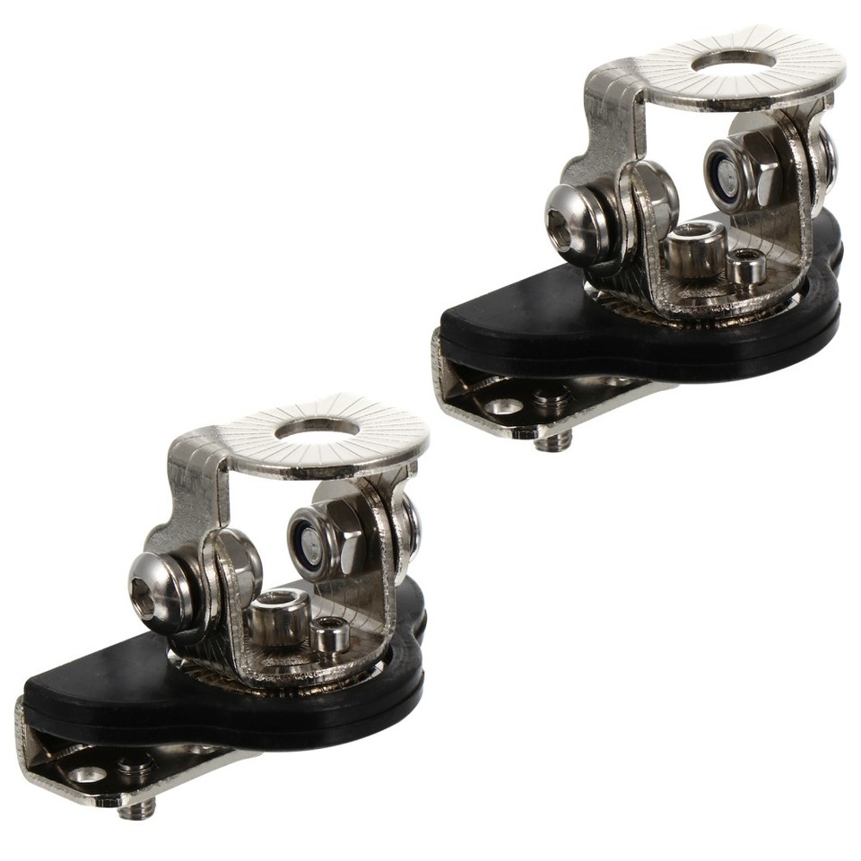 2 Pcs Car Light Bracket Man Steel Hood Clamp Lights Mounts Auto Bonnet ...