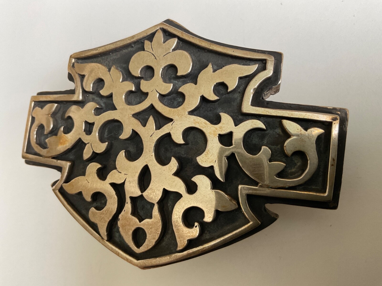 Rarest Harley-Davidson 925 Sterling Silver belt buckle.Bar&Shield ...