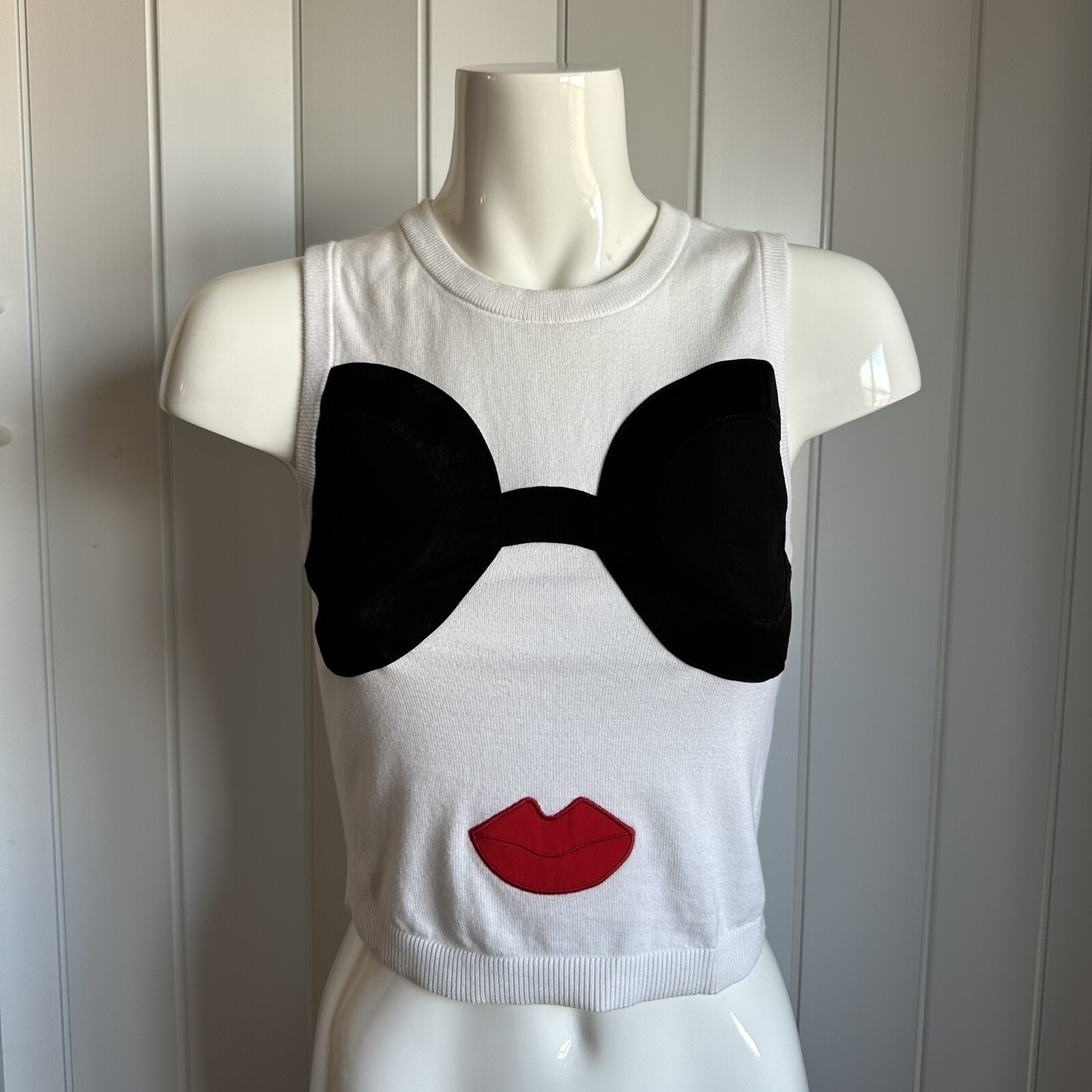 Alice + Olivia Rosalina Stace Face Sleeveless Sweater… - Gem