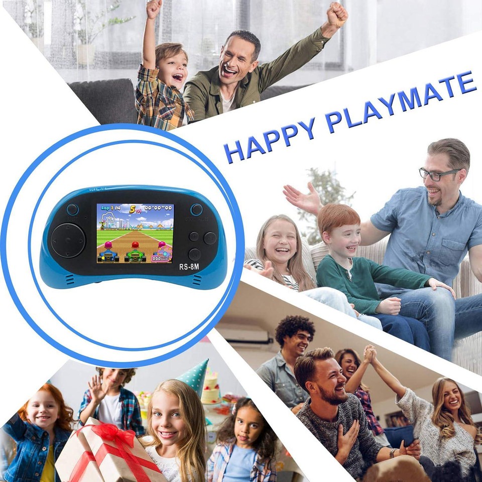 Kids Handheld Game Portable Video Game Player With 200 Games 16 Bit 2.5 ...