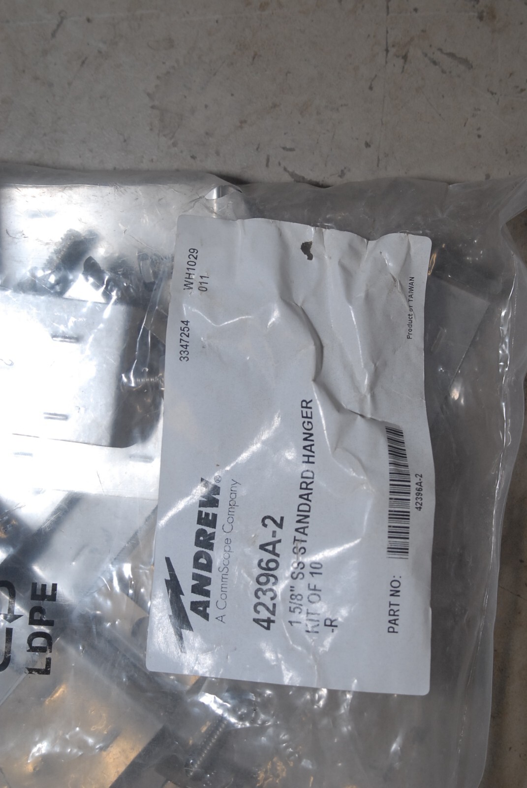 (10-Pk) Commscope Andrew Hanger Kit LDF7-50 Heliax Cable for 1-5/8 ...