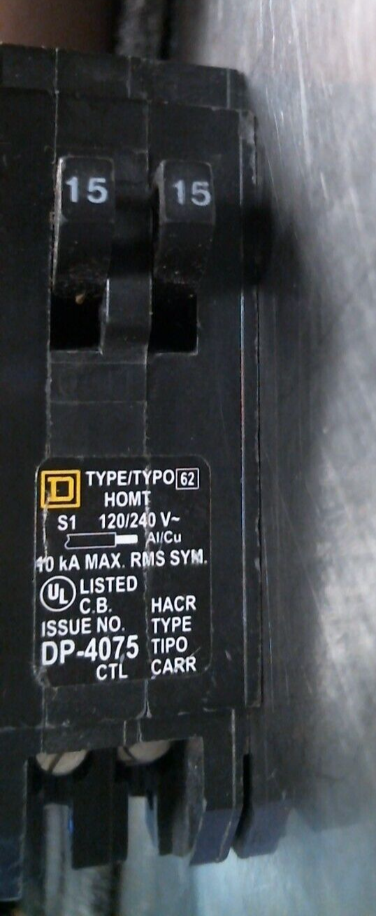 Square D HOMT1515CP 15A Tandem Circuit Breaker for sale online | eBay