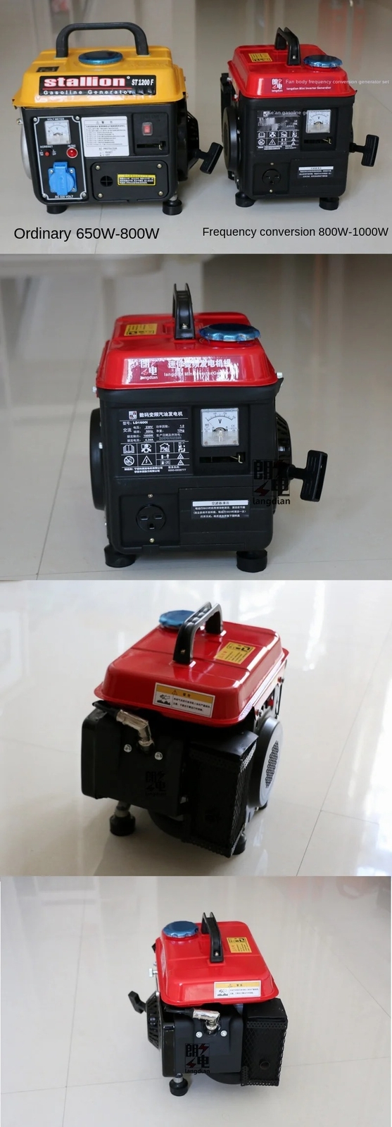 Portable Gasoline Generator Household 220V Single-phase Small Outdoor ...