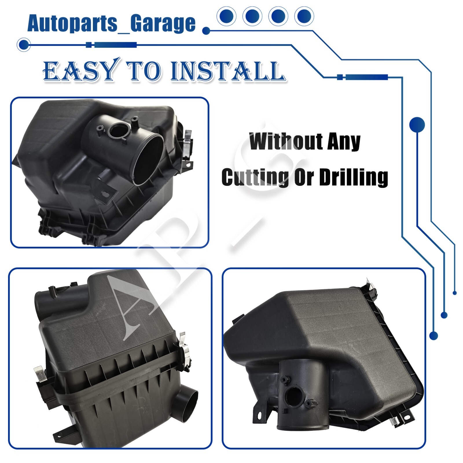 For 2006-2012 Toyota RAV4 Air Filter Housings Air Cleaner Engine Box ...