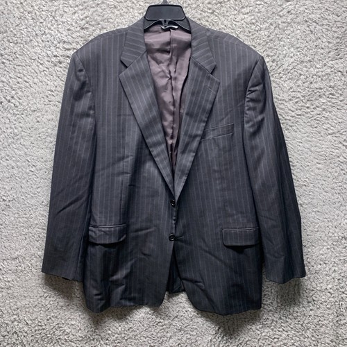 Hickey Freeman Madison N104 T Pinstripe Suit Jacket 48L Loro Piana ...