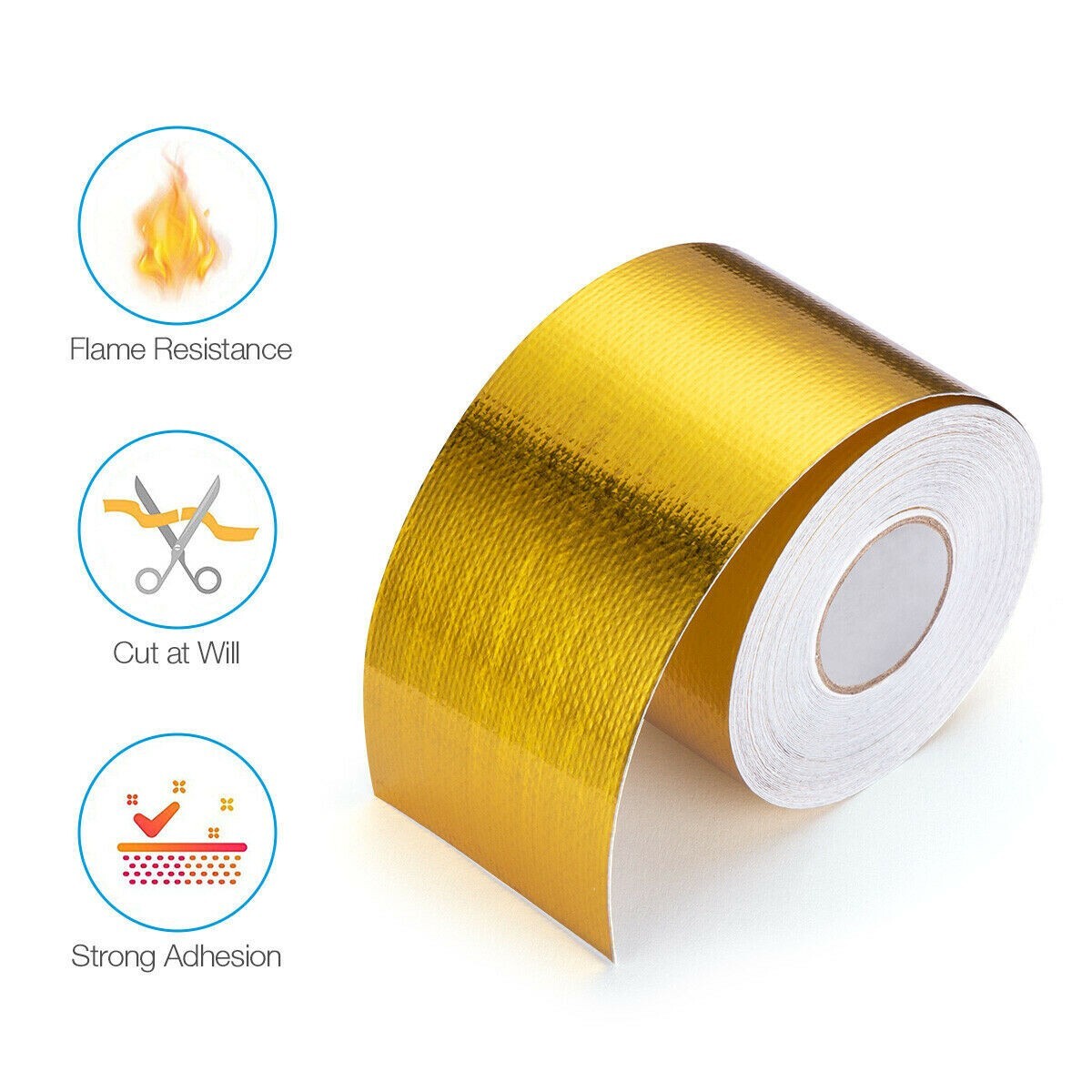 Durable and Moisture Proof Reflective Adhesive Heat Shield Wrap Tape ...