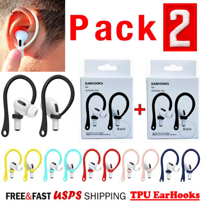 Air;Pods Ear Hooks For Airpods 1,2 & Pro TPU+Silicone Flexible *USA* (2 ...