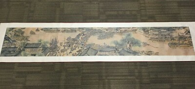 Along the River During the Qingming Festival - Silk Scroll Art -Limited ...