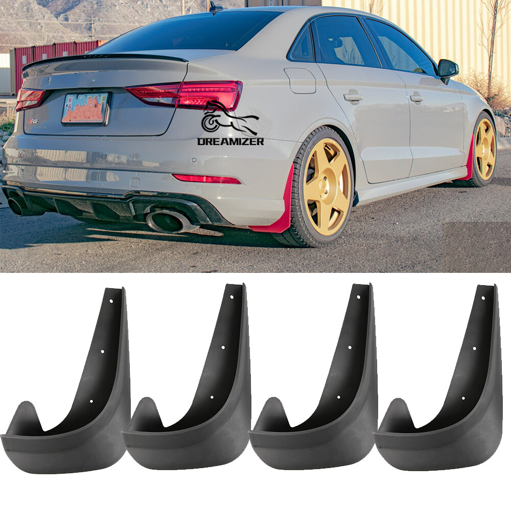 For AUDI A3 S3 RS3 Sedan 4pcs Front & Rear Mud Flaps Splash Guards ...