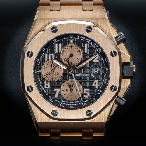 Audemars Piguet Royal Oak Offshore Chronograph 18kt Rose Gold Brick ...