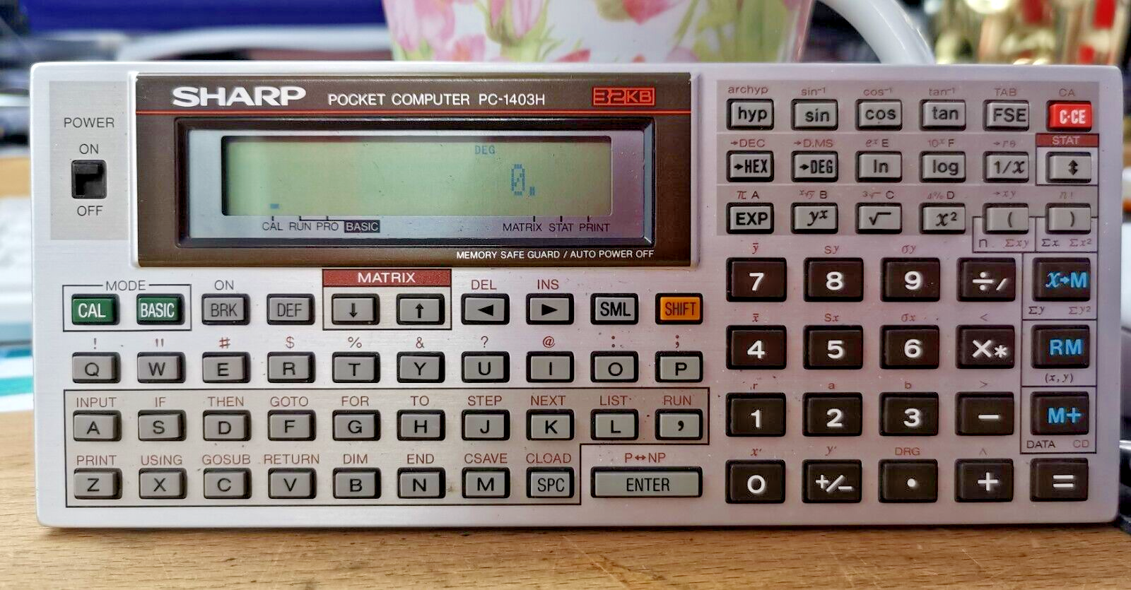 SHARP PC-1403H Pocket Computer mit 2 Ersatzbatterien Varta | eBay