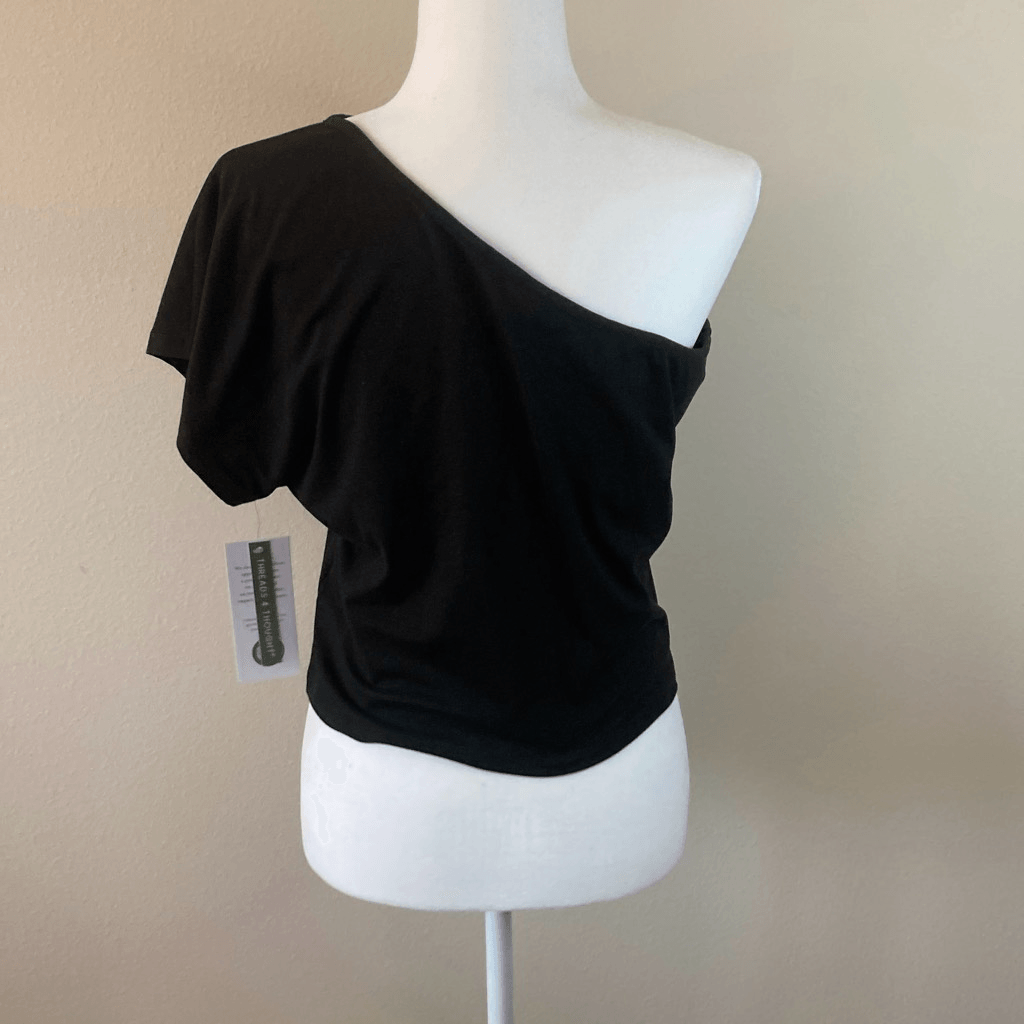 Threads 4 Thought Shivani Jersey One Shoulder Top Size Small (E14) | eBay