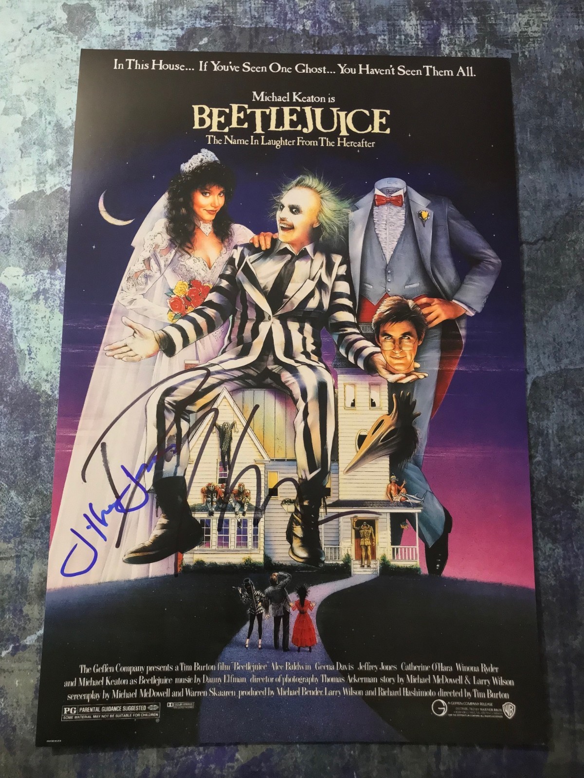 GFA Danny Elfman & Jeffrey Jones * BEETLEJUICE * Signed 12x18 Photo ...