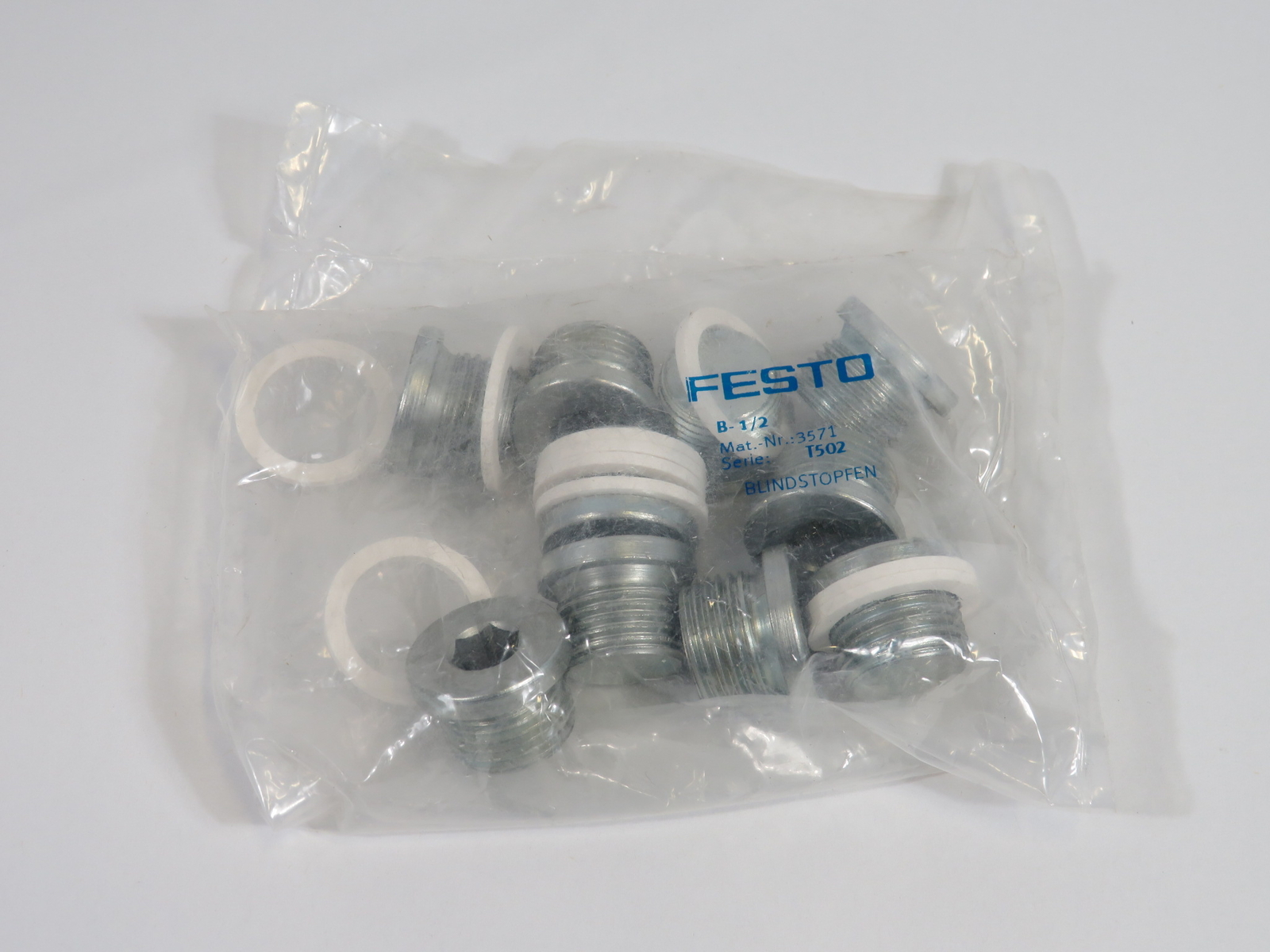 Festo 3571 B-1/2 Blanking Plug G1/2" Thread 10-Pack NWB | eBay