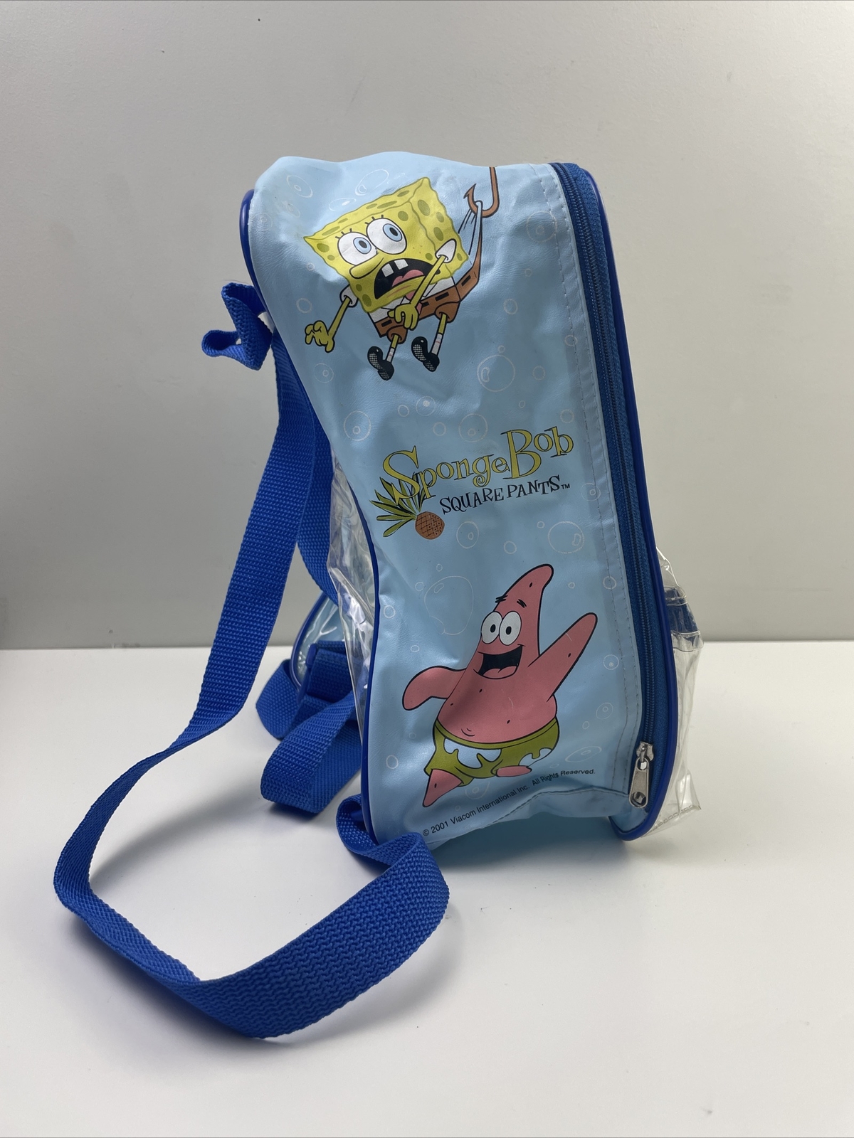 Spongebob SquarePants Snowpants Backpack Clear Zip Kids Pockets 11x10x4 ...