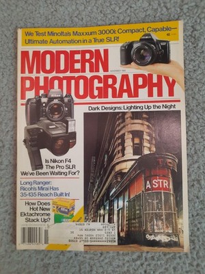 Modern Photography Vintage Magazine, November 1988 | eBay