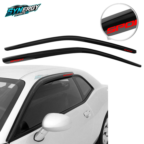Window Visors For 08-23 Dodge Challenger Smoke Acrylic Rain Guard ...