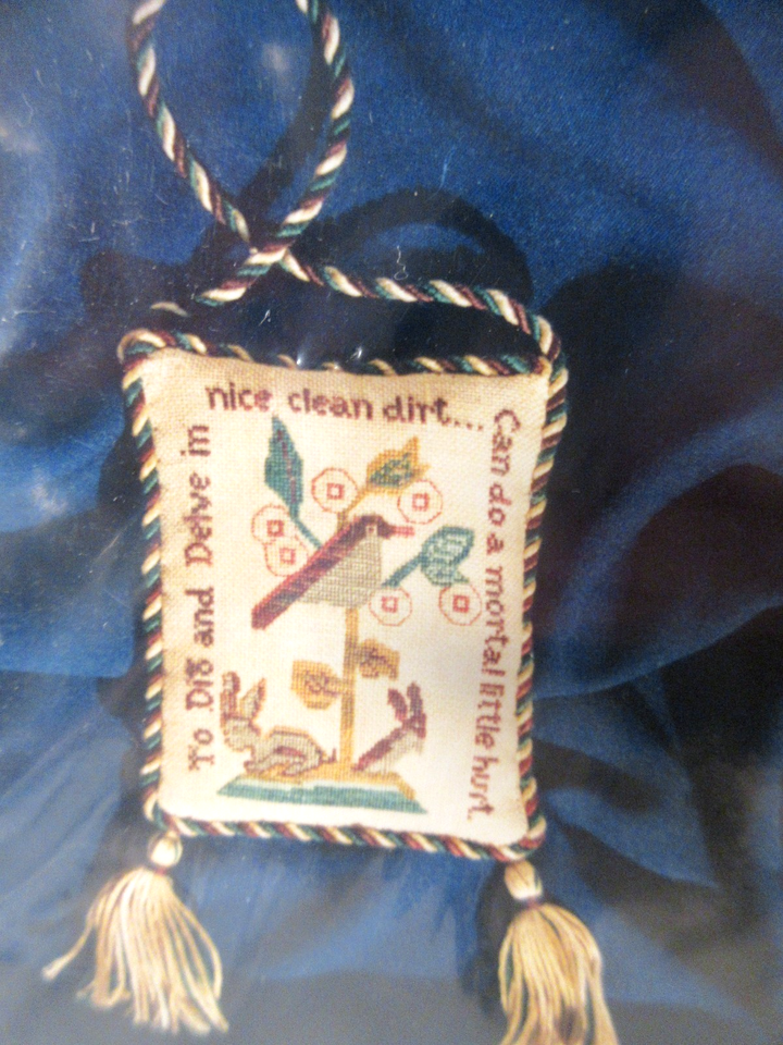 Handwork Samplers THE GARDEN ORNAMENT Ctd Cross Stitch Pattern | eBay