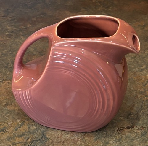 Fiesta Rose Large Disc Pitcher 67 Oz. Homer Laughlin Co. 1951-59 ...