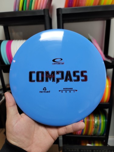 Recycled Compass 177g Blue Midrange Latitude 64 Golf Disc | eBay