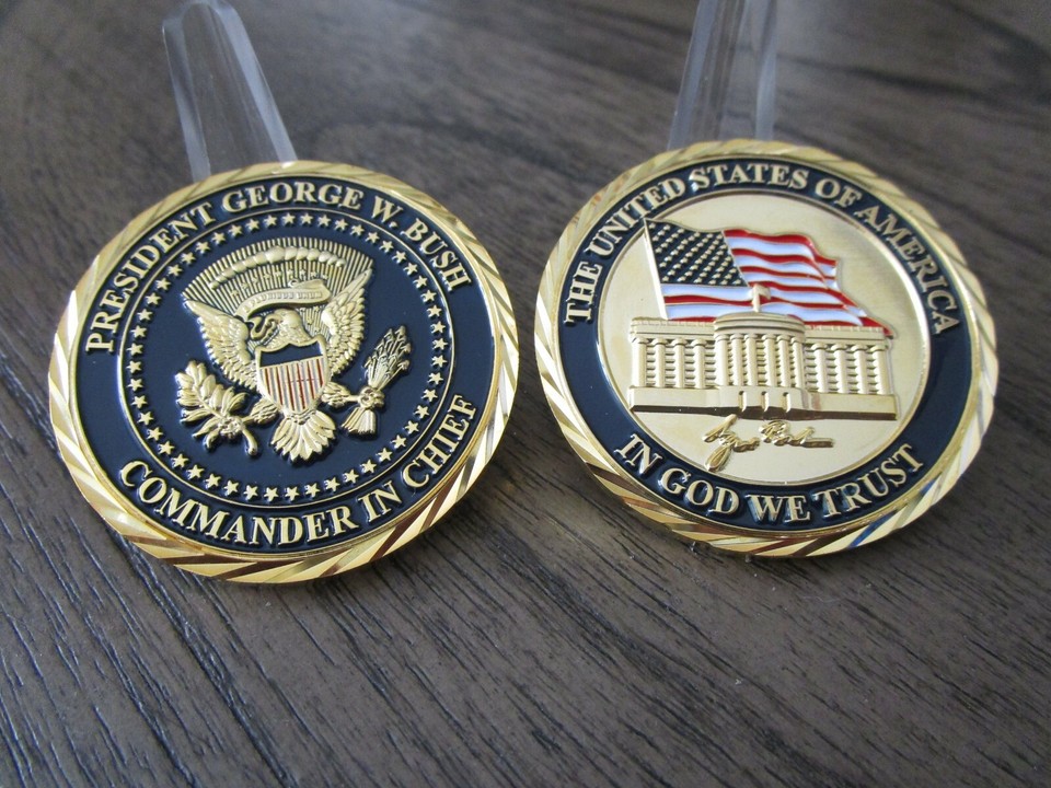 43rd President George W Bush Commander in Chief POTUS Challenge Coin | eBay