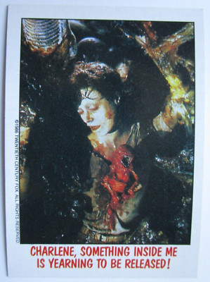 Fright Flicks 1988 Topps Card #62 (NM) ~ Aliens Horror Movie Scene | eBay