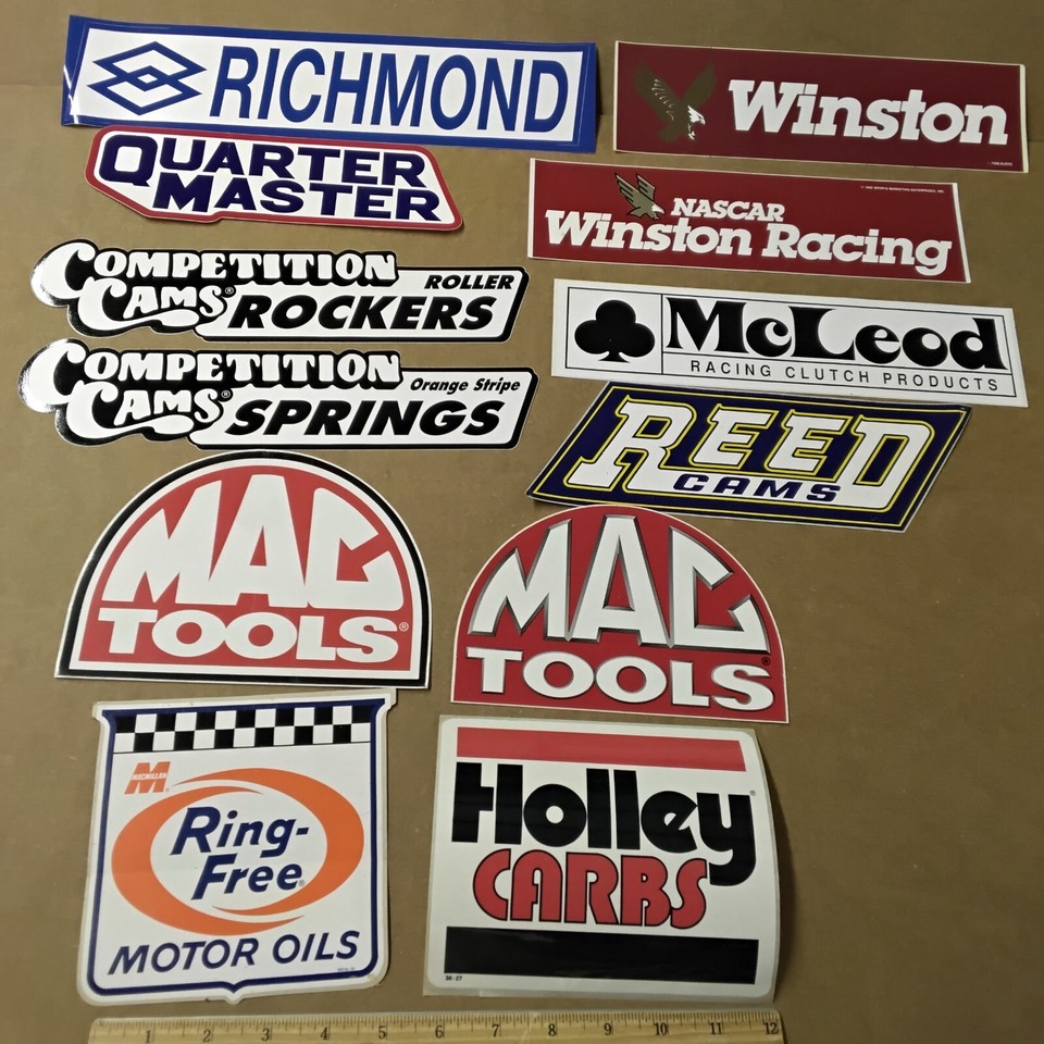 110 vtg 1970s 1980s-1990s drag racing decal stickers ORIGINAL NOS ...