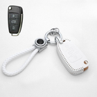 Genuine Leather Car Key Case Cover For Audi A1 A3 A4 A6 A8 Q3 Q5 Q7 R8 ...