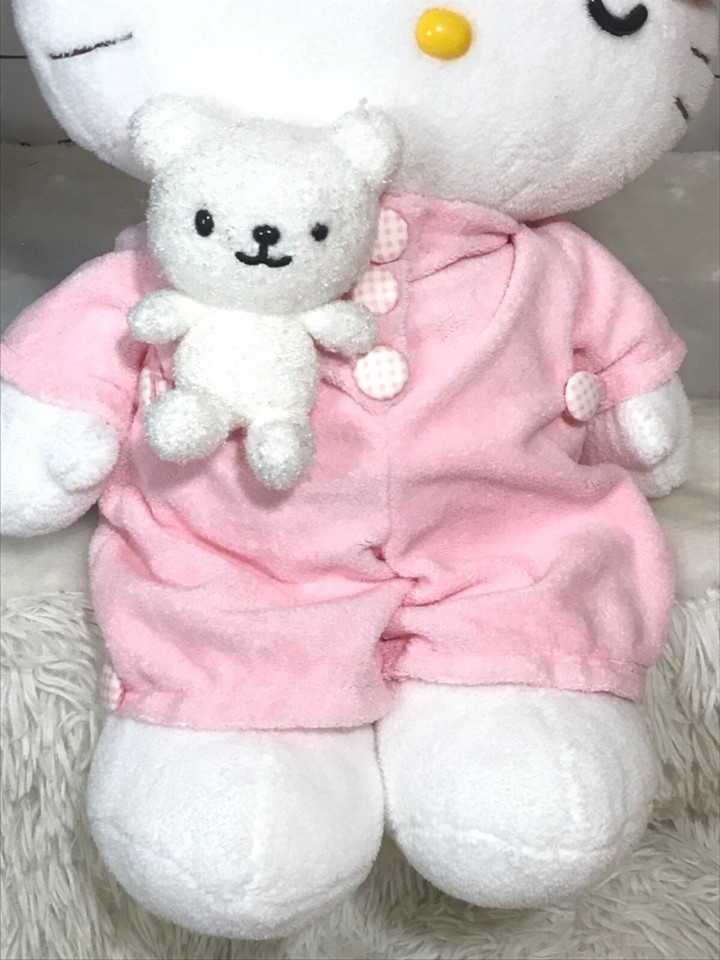 hello kitty Big plush pajamas bedtime Sanrio 18” | eBay