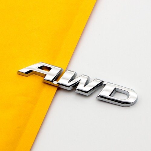 3Pcs Chrome Metal Small AWD Logo Off Road Emblem All Wheel Drive Badge ...