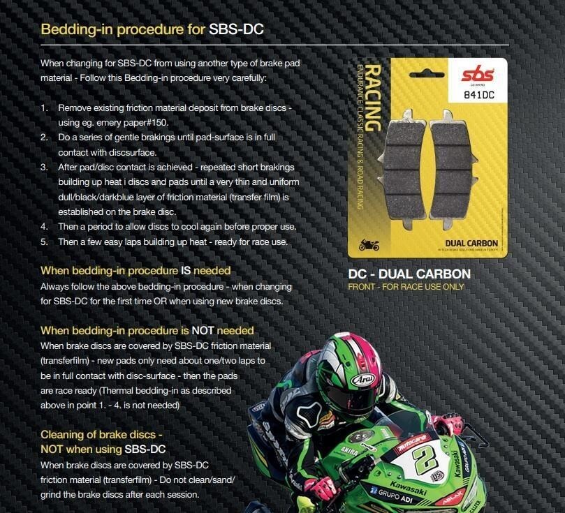 Yamaha R6 2CO 2C0 2006 2007 SBS Double Carbone Plaquettes de Frein ...