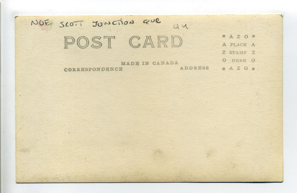 Canada Québec, Scott Junction RPPC real photo, Pond, steel bridge | eBay
