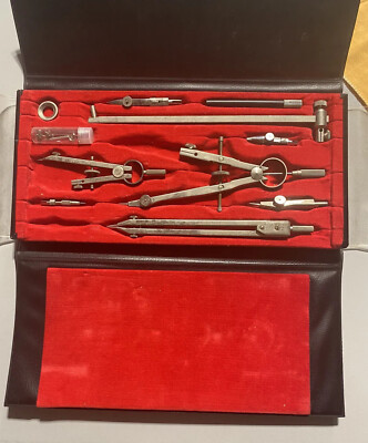 Vintage Hughes Owens Architectural Drafting Set In Case 322 9001 | eBay