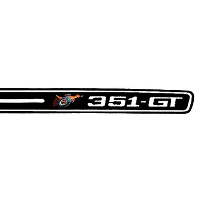 FORD XY FALCON 351-GT BLACK STRIPE DECAL KIT | eBay