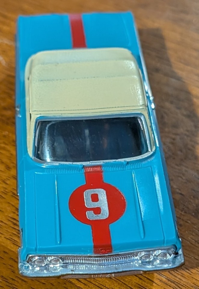 Vintage Motorific Ideal 1960's Slot Car Blue #9, Beautiful, Working ...