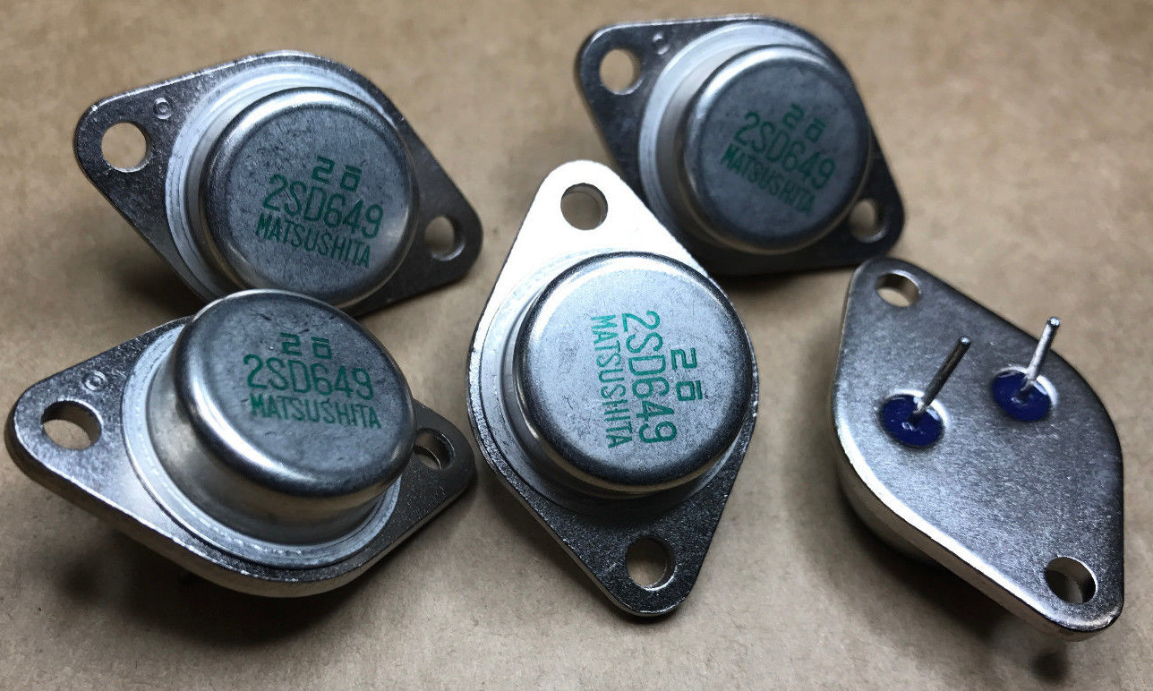 5 X 2SD649 NPN transistor mounted in JEDEC TO-3 | eBay