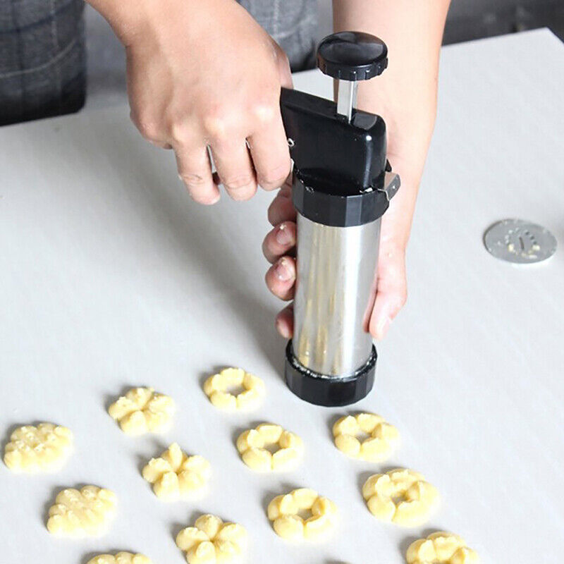 Stainless Steel Cookie Gun Biscuit Hand Pressing Machine Household ...