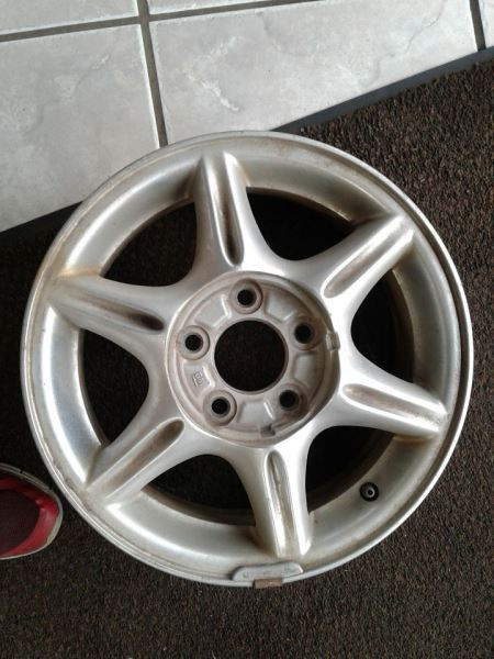Wheel 15x6 Aluminum 6 Spoke Argent Finish Opt PF7 Fits 99-01 ALERO ...